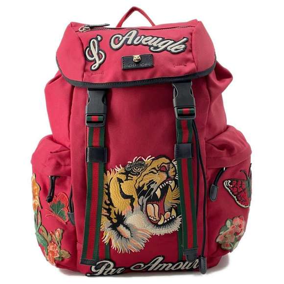 Gucci | Bags | Gucci Embroidered Tiger Backpack Tiger Black | Poshmark